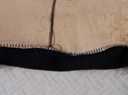 After acquiring a pelt that is garment tanned, mark the strips you want ...